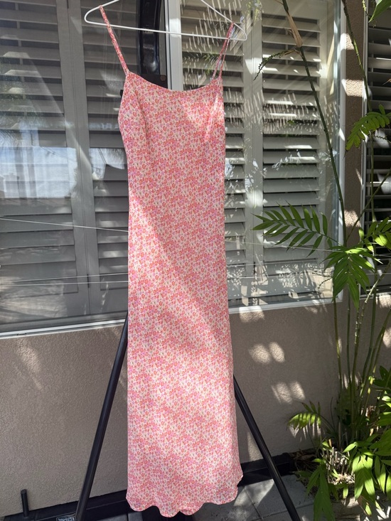 audrey | Dresses | Audrey Pink Floral Dress | Poshmark